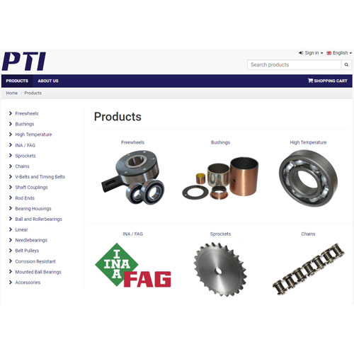 New webshop 2017 - PTI