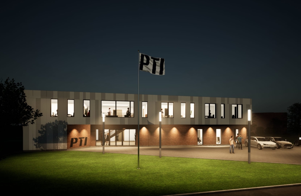 The demolition of the old office building in Tønder has been completed ...